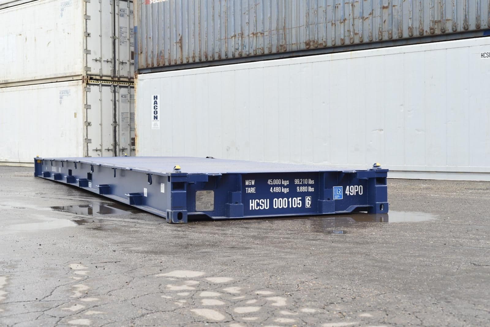 Flatrack & Platform Containers Afmetingen | Hacon Containers